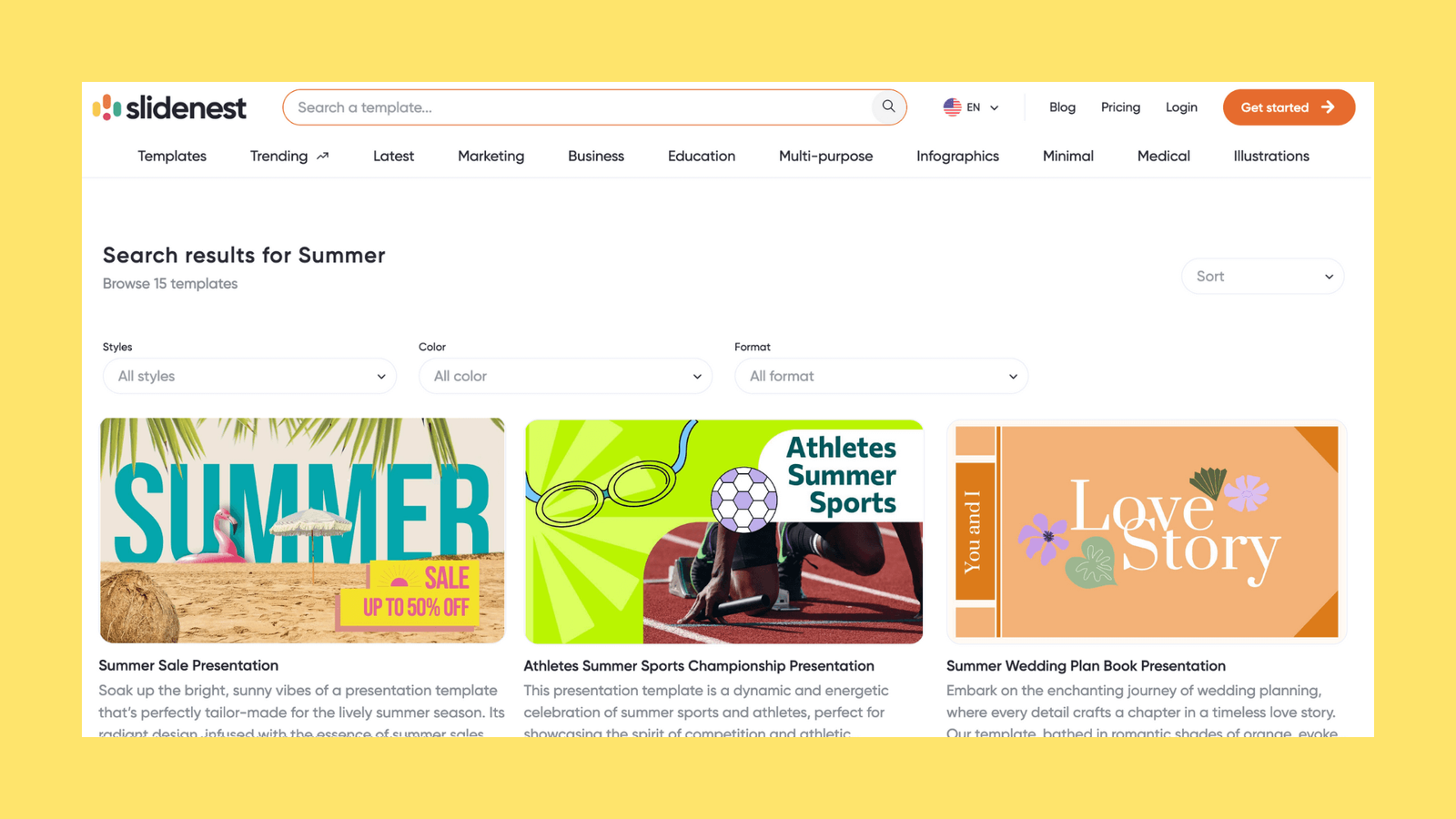 Slidenest - presentation templates for every taste